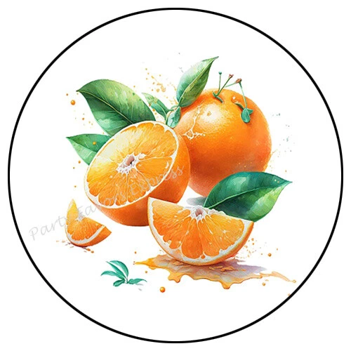 Oranges Envelope Seals Labels Party Favors Stickers Phone Decal Water ...