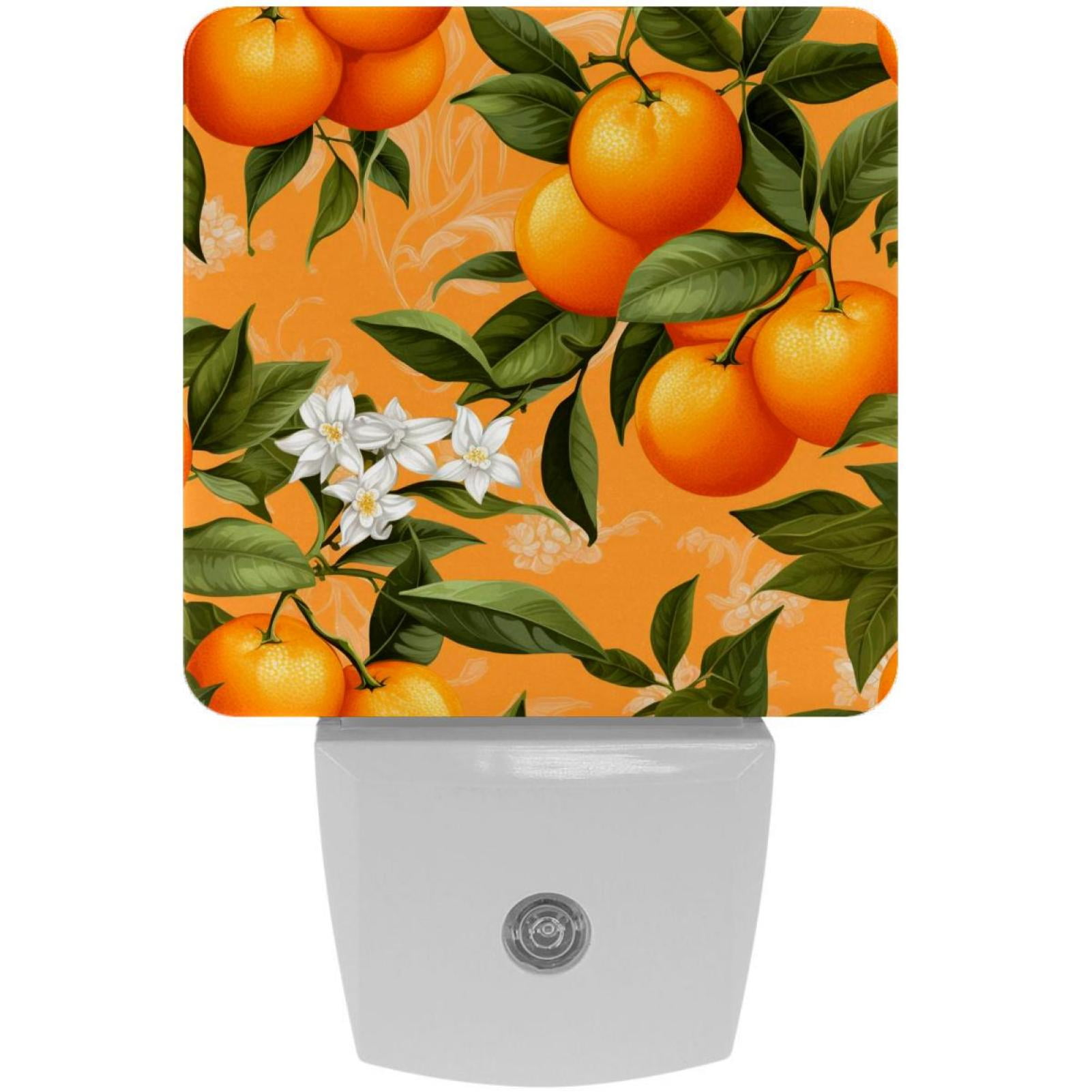 Oranges LED Square Night Lights- Modern and Energy Efficient Bedside ...