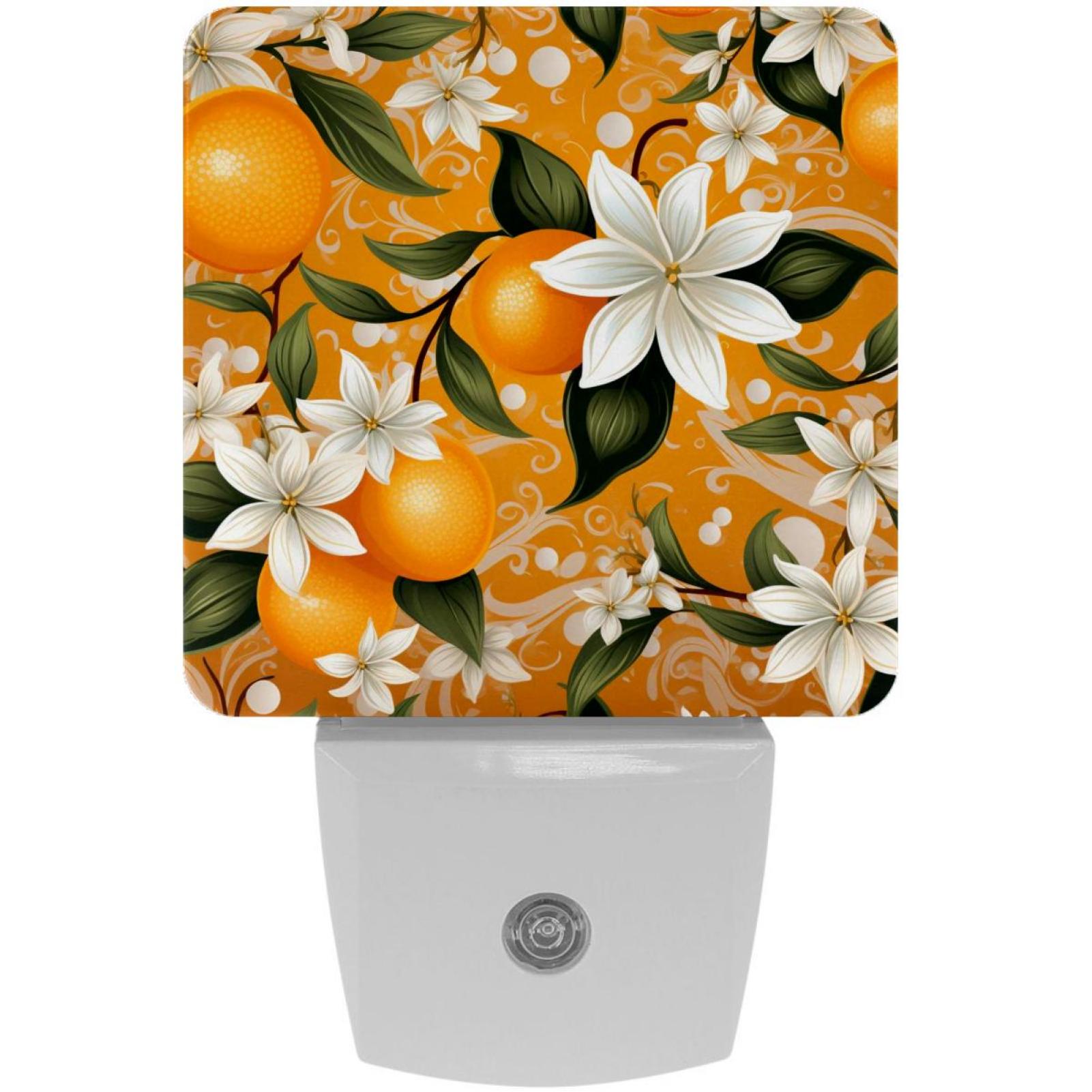 Oranges LED Square Night Lights - Portable and Stylish for Bedroom and ...
