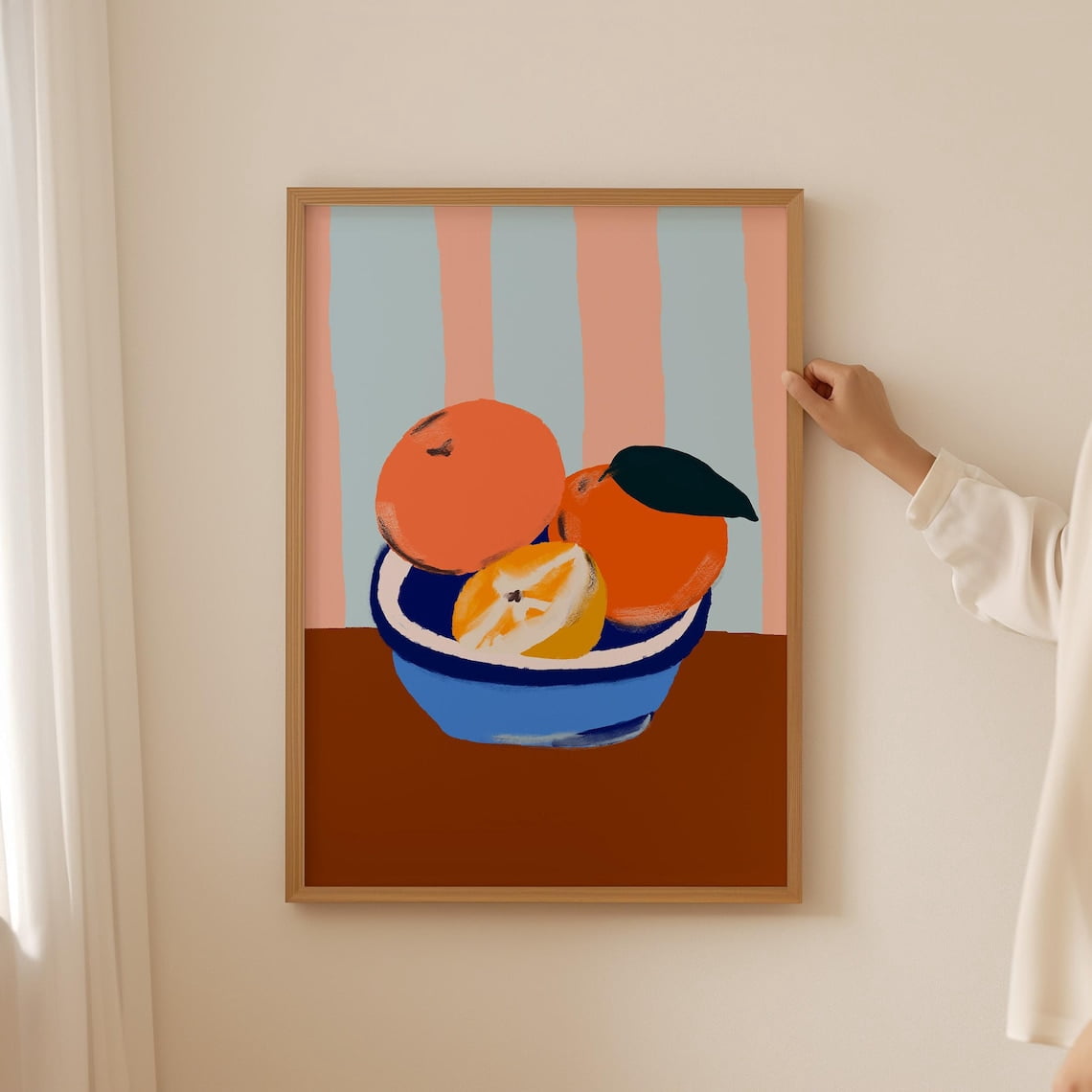 Oranges Poster, Oranges In Bowl Print, Vintage Fruit Poster, Still Life ...