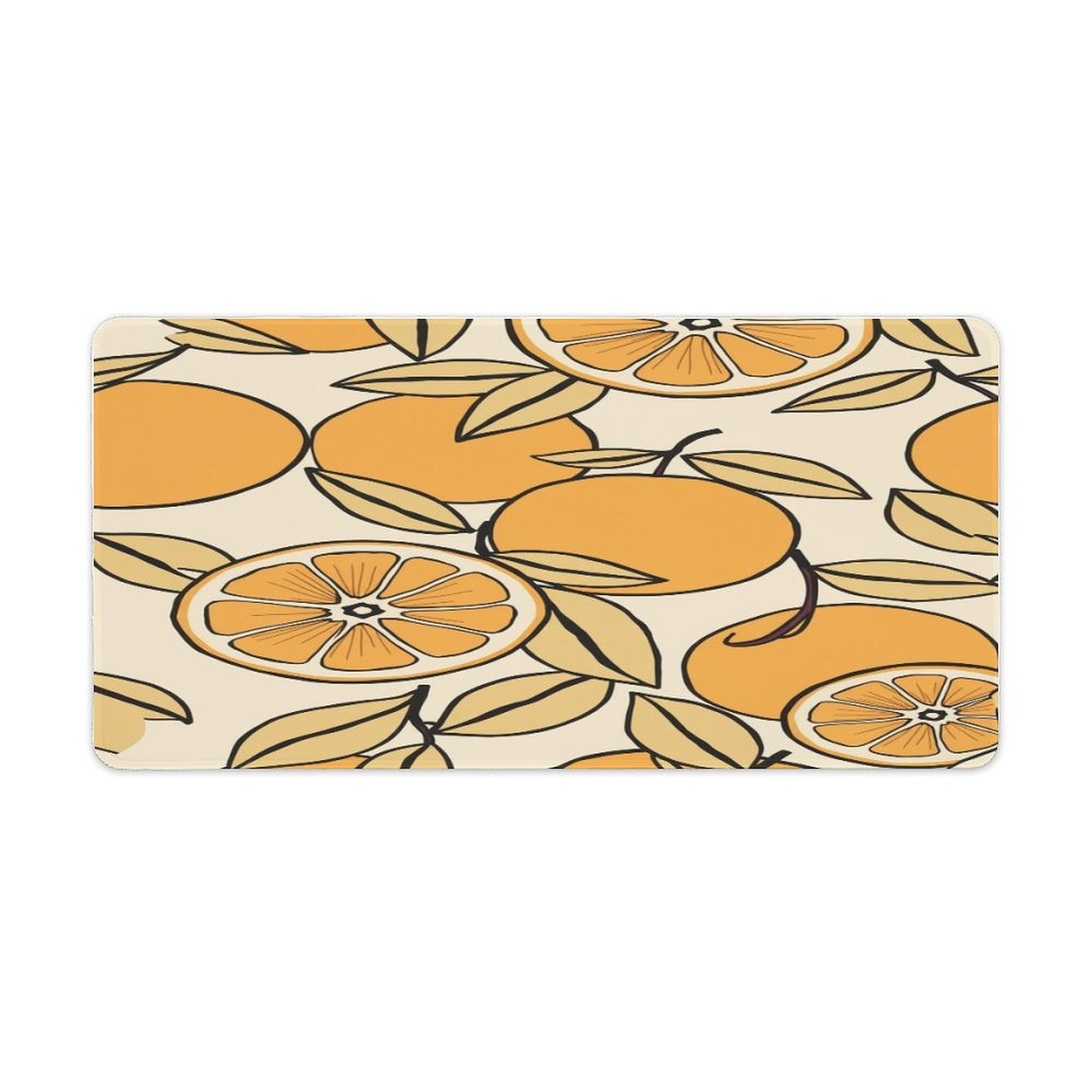 Oranges Seamless Patter Computer Mouse Pad Gaming Accessories Large Pad ...