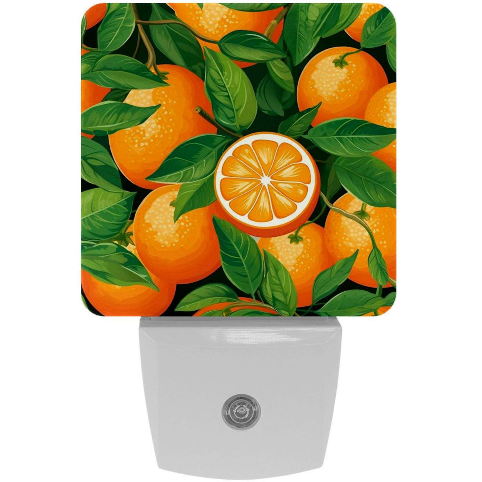 Oranges Square LED Night Lights - Small, Portable, and Energy-Efficient ...