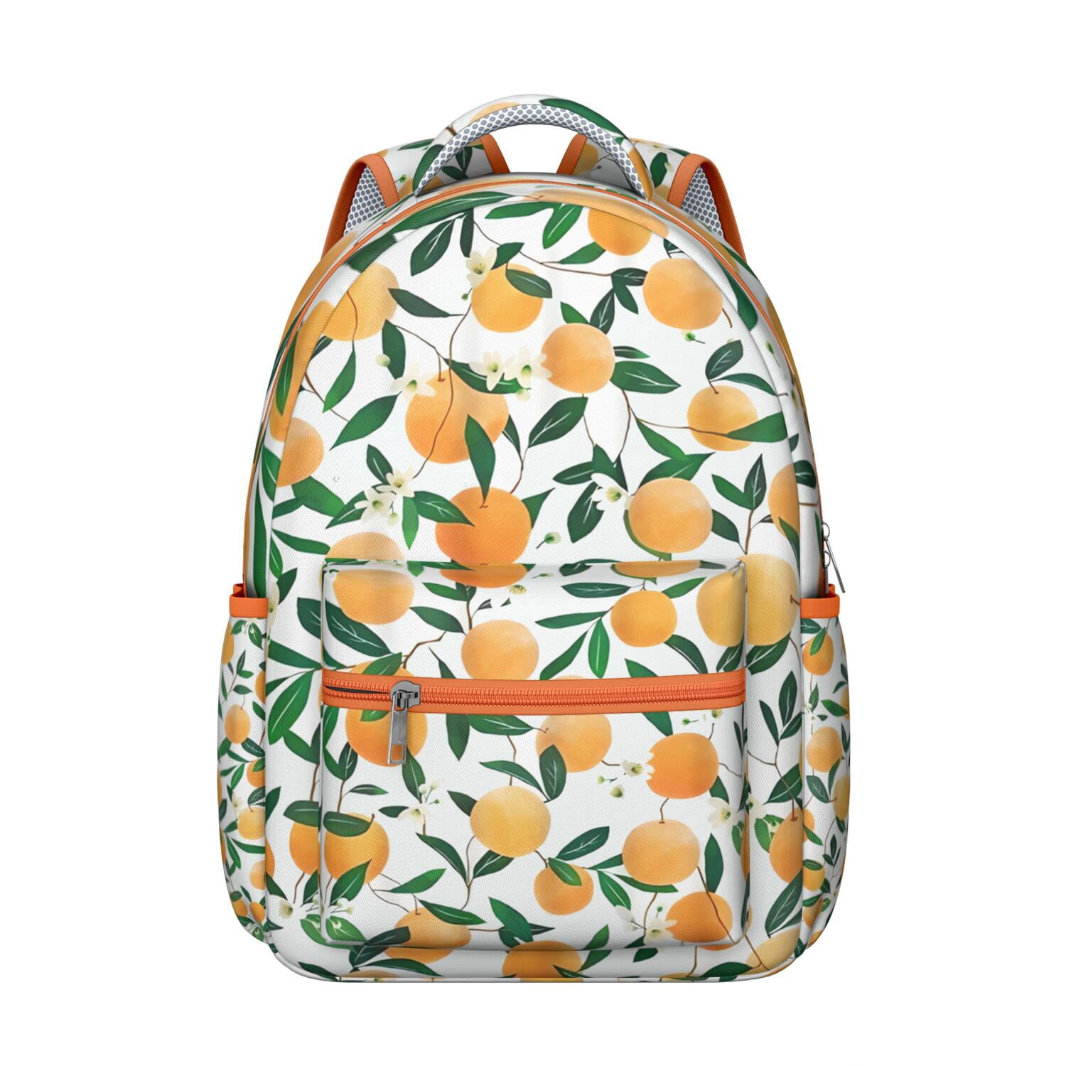 Oranges Students Backpack Fruit Fresh Summer Cute Sweet School Bag with ...