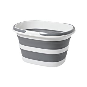 Little Giant 12-Quart Flexible Rubber Bucket, Heavy-Duty Steel Handle ...