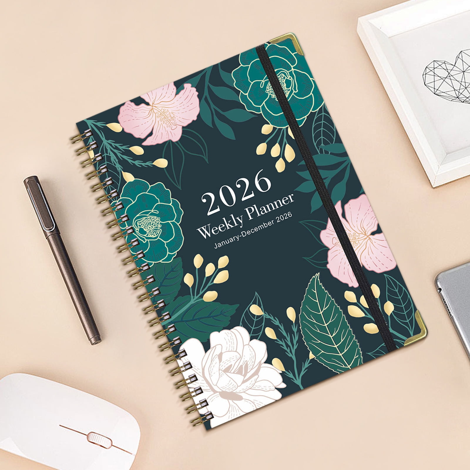 Orangide 2026 English Planner,A5 Durable Schedule Book with Separating ...