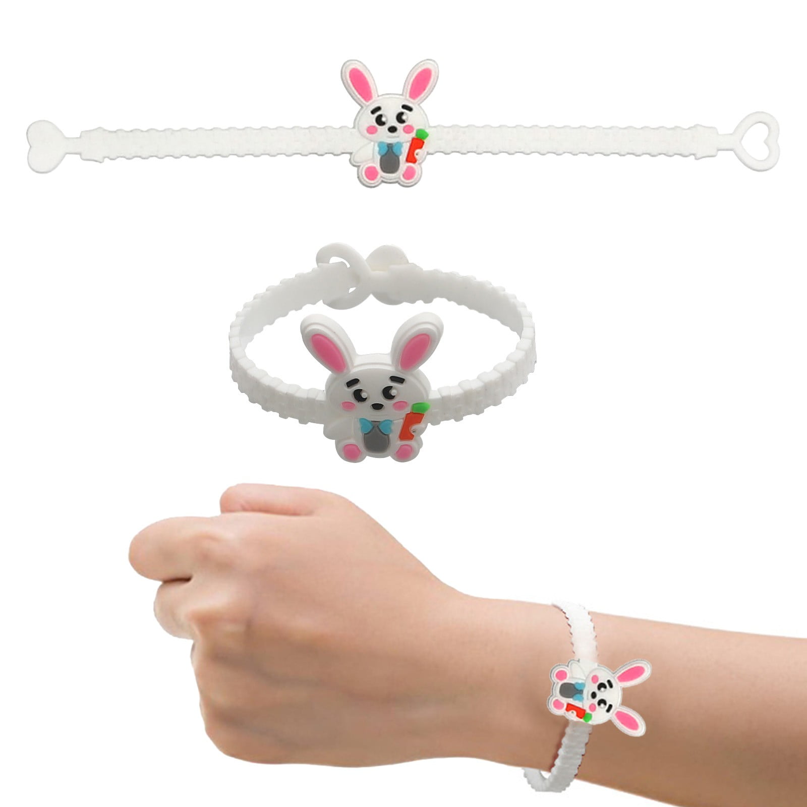 Orangide Adjustable PVC Easter Bracelet with Bunny Design Sport ...