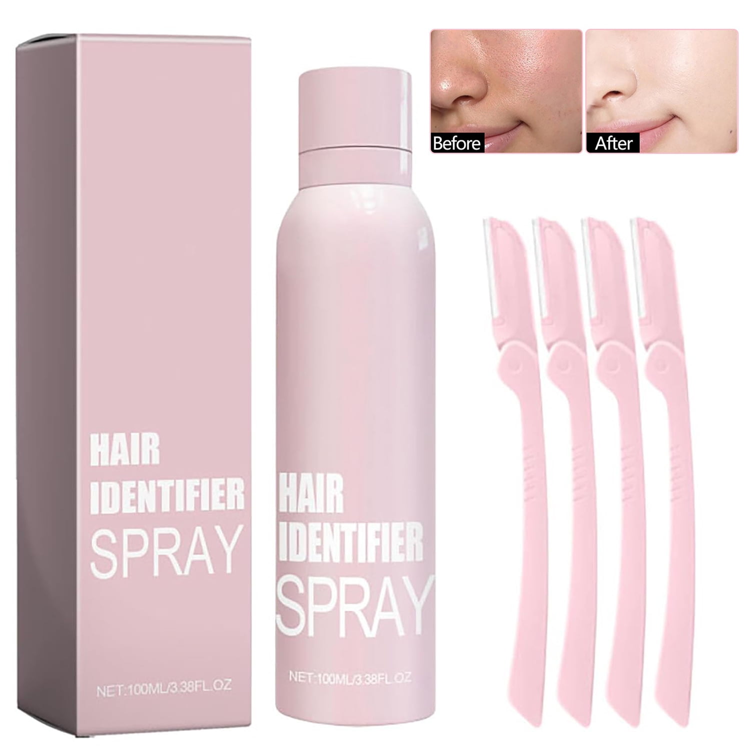 Orangide Facial Hair Identifier Spray for Face Shaving and Dermaplaning ...