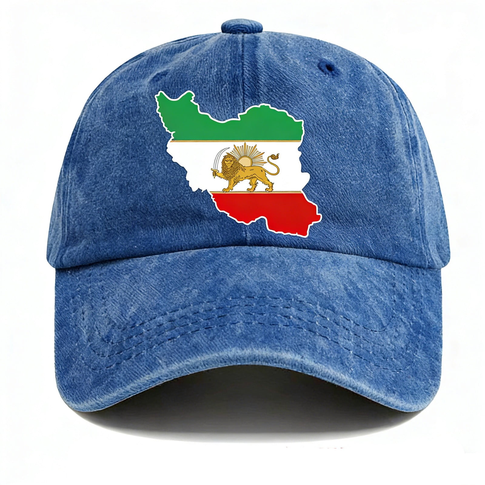 Orangide Iran Iranian Flag and Map Embroidered Baseball Cap, Adjustable ...