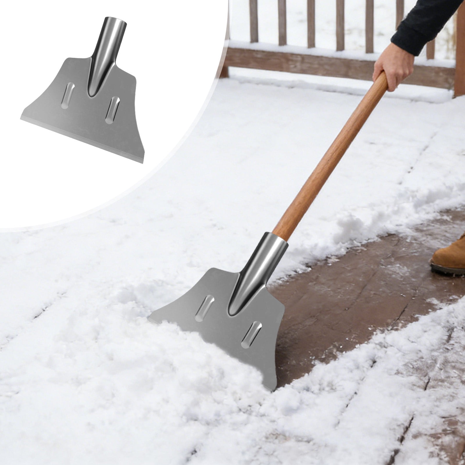Orangide Snow Removal Shovel Ice Breaking Outdoor Shovel With 47 In ...