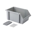 Orangide Stackable Storage Bins Open Front Tool Organizer Boxes for ...