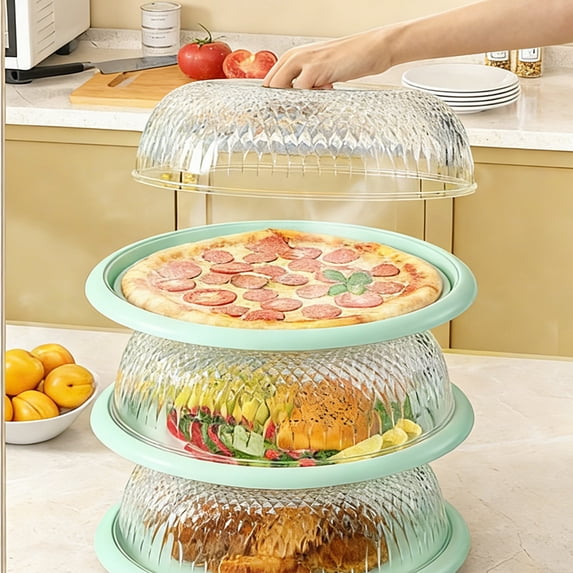 Orangide Transparent Food Cover, Stackable Insect Proof Meal Cover for ...