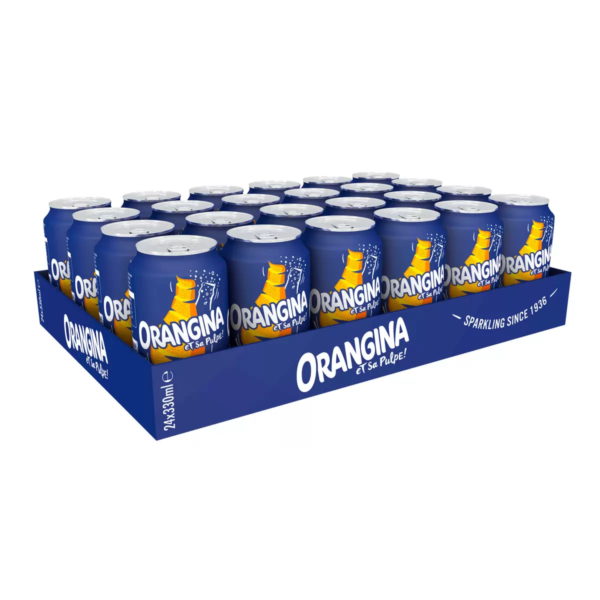 Orangina Orange Can 330ml (pack of 24) - Walmart.com
