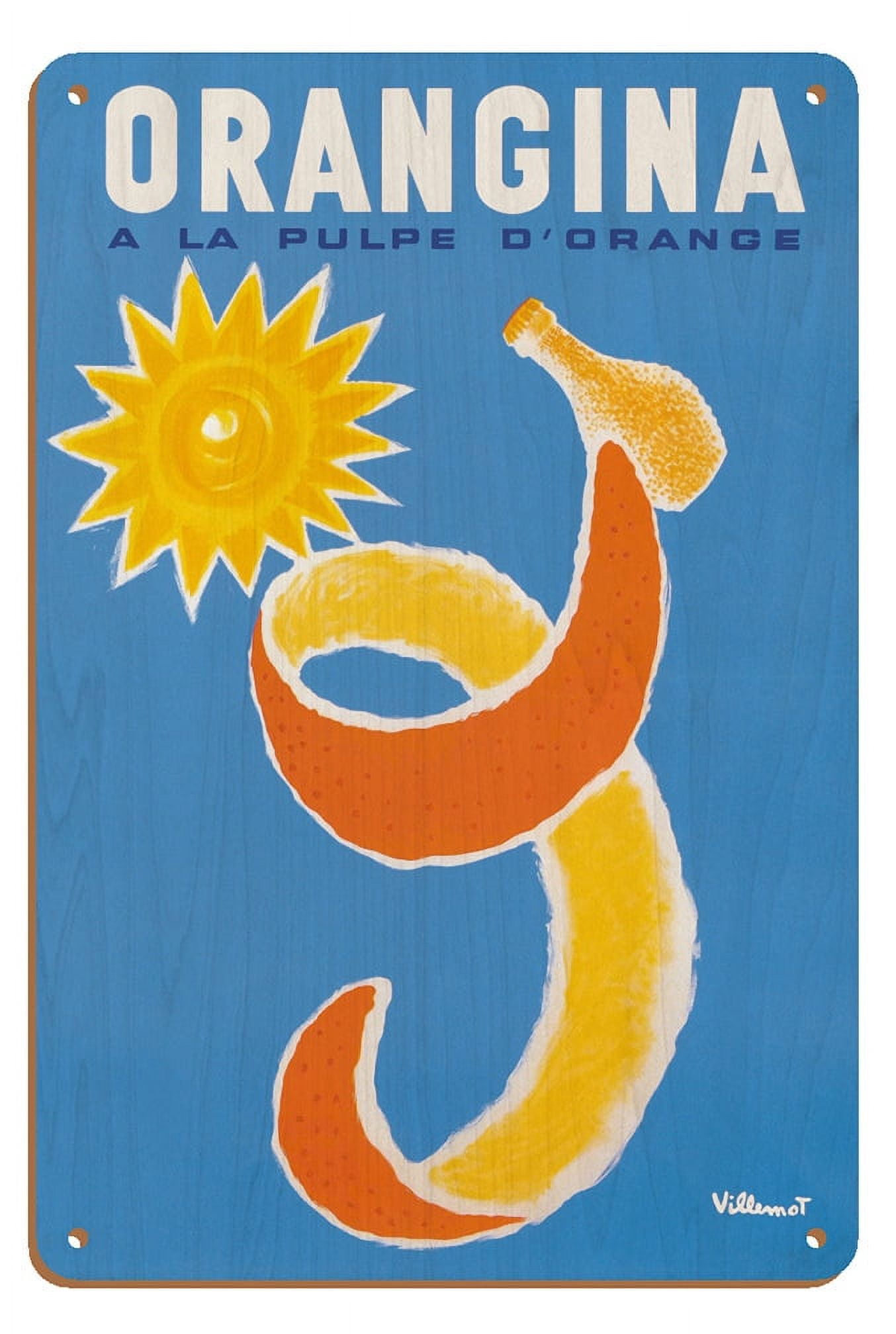Orangina has Orange Pulp (A La Pulpe D’Orange) - Vintage Advertising ...