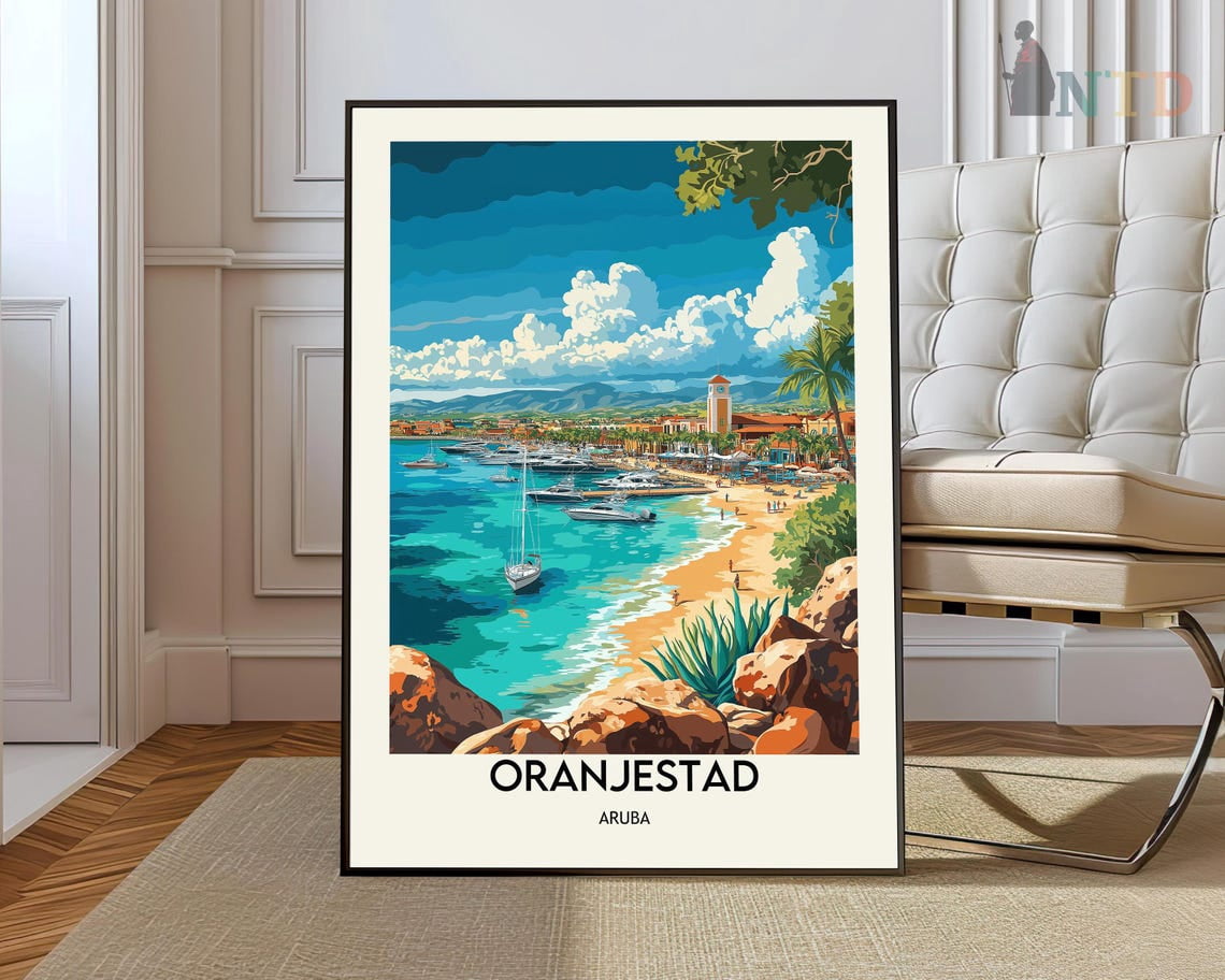 Oranjestad Print, Oranjestadoranjestad Poster, Oranjestad Photo ...