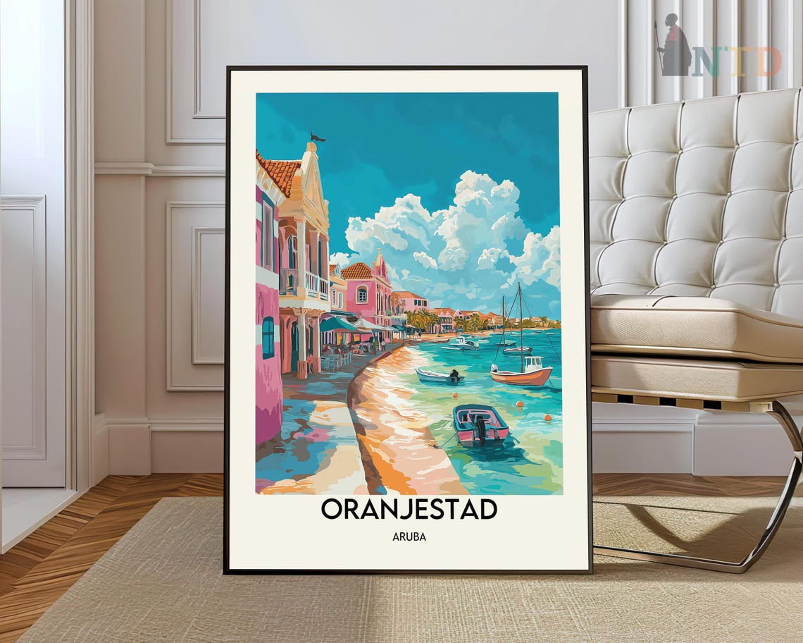 Oranjestad Print, Oranjestadoranjestad Poster, Oranjestad Photo ...