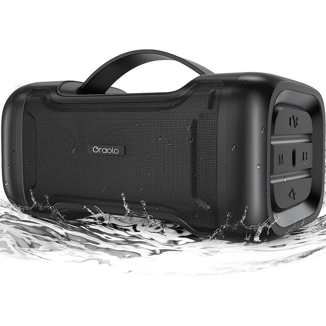 Oraolo Basser Bluetooth Speaker with Deep Bass, Microphone, 24H ...