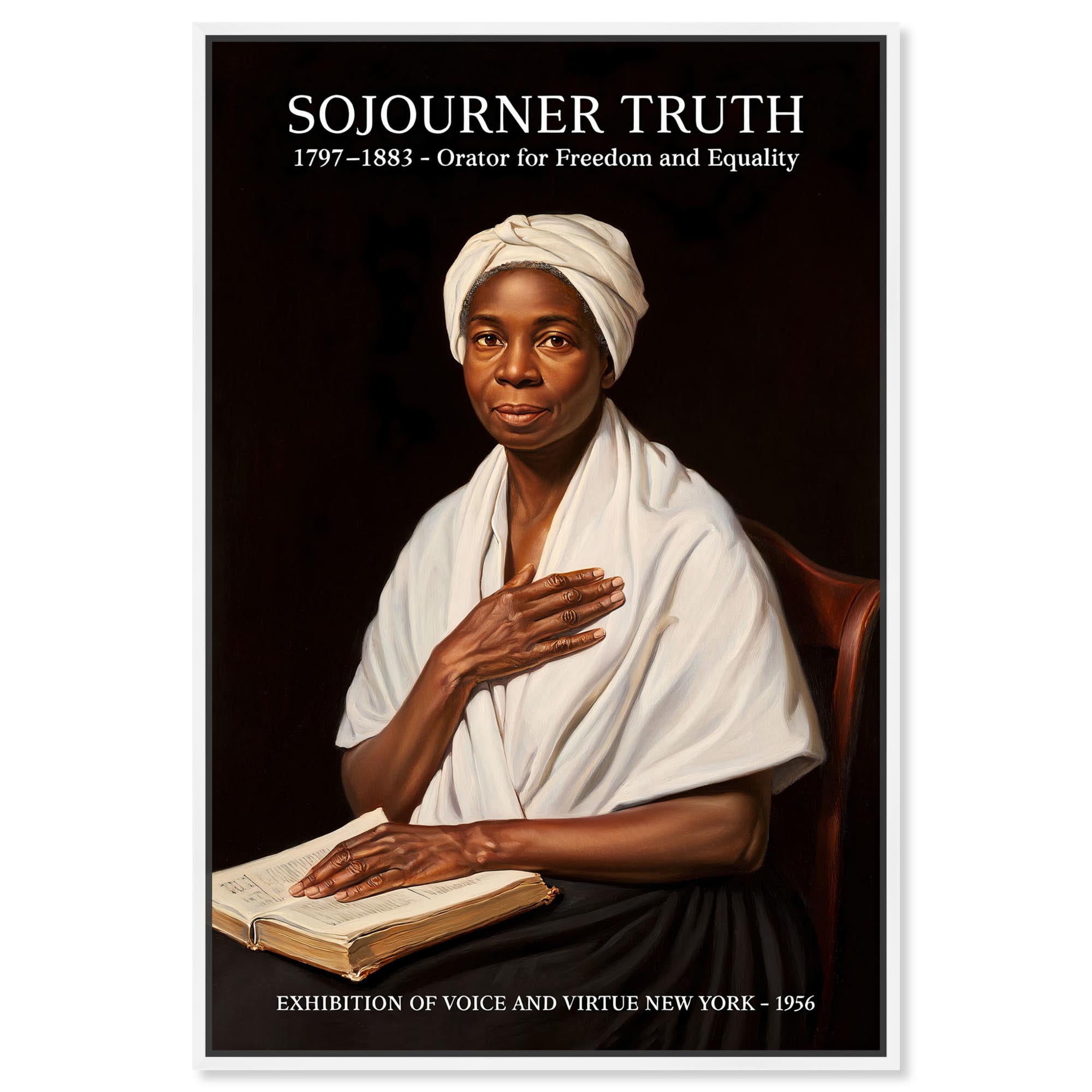 Orator for Equality Canvas Famous Women Poster by Art Remedy, White ...