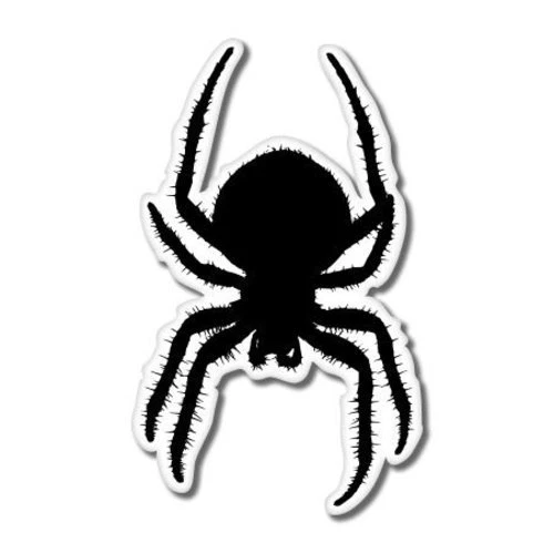 Orb Spider Black Hairy Sticker Phone Decal Water Bottle Stickers Car ...