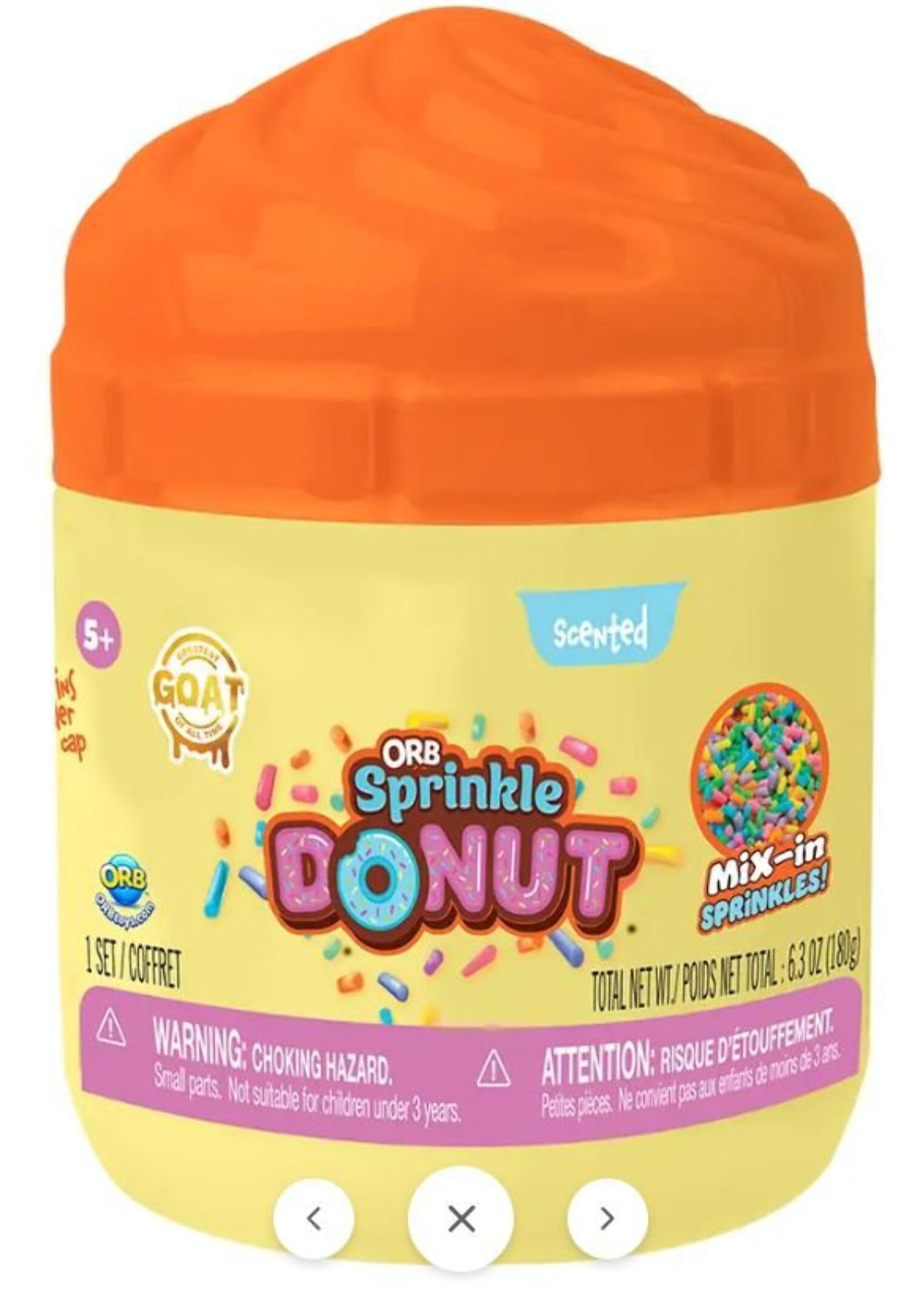 Orb Toys GOAT Stretchy Sprinkle Donut Slime, 6.3 oz - Walmart.com