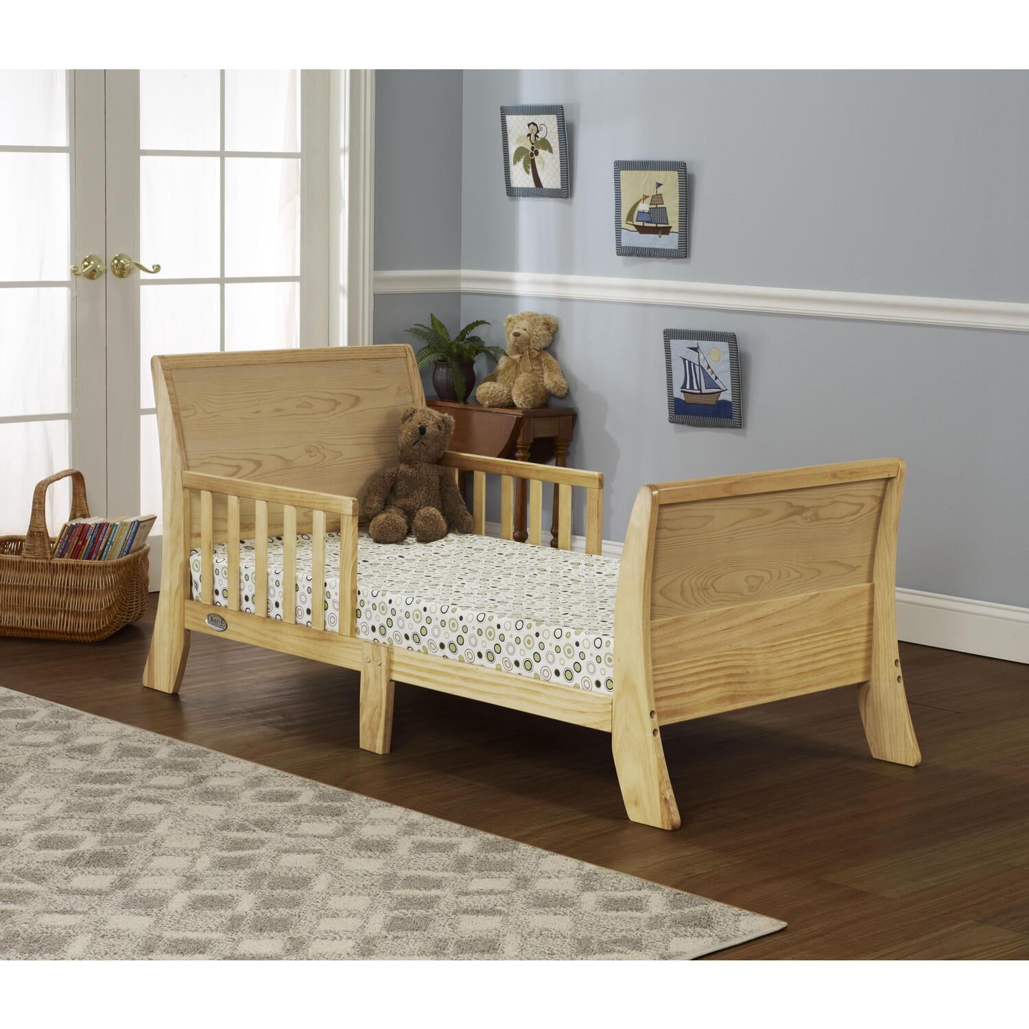 Orbelle Louis Philippe Toddler Bed-Finish:Natural - Walmart.com