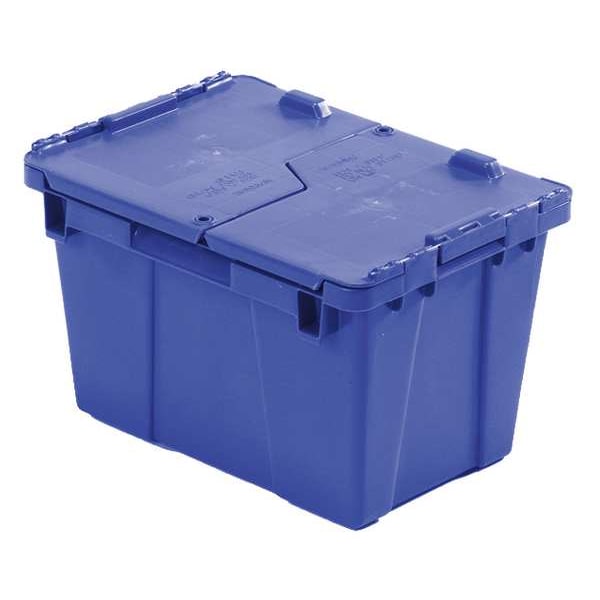 Orbis Attached Lid Container,Blue,Solid,HDPE FP06 Blue - Walmart.com