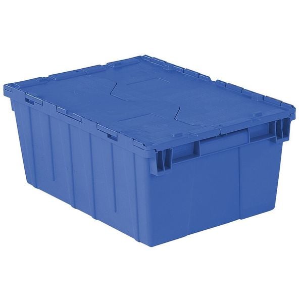 Orbis Attached Lid Container,Blue,Solid,HDPE FP143 DARK BLUE - Walmart.com