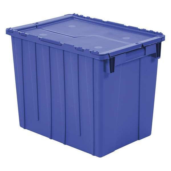 Orbis Attached Lid Container,Blue,Solid,HDPE FP22 BLUE - Walmart.com