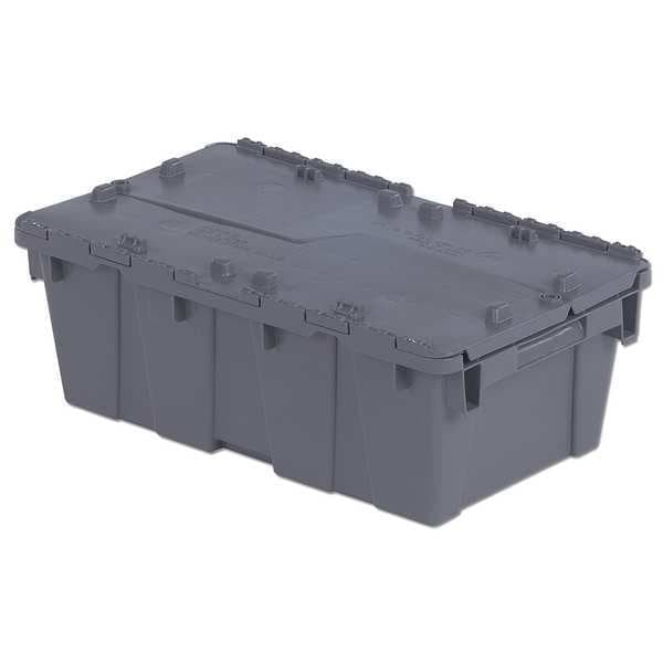 Orbis Attached Lid Container,Gray,Solid,HDPE FP075 Gray - Walmart.com
