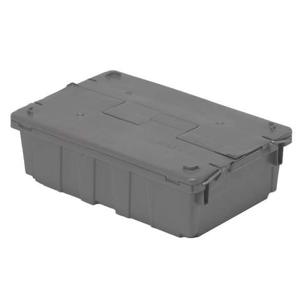 Orbis Attached Lid Container,Gray,Solid,HDPE FP08 Gray - Walmart.com