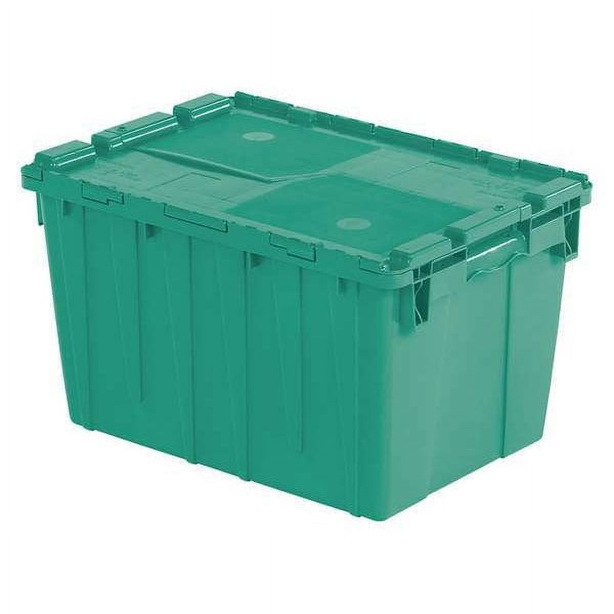 Orbis Attached Lid Container,Green,Solid,HDPE FP183 Green - Walmart.com