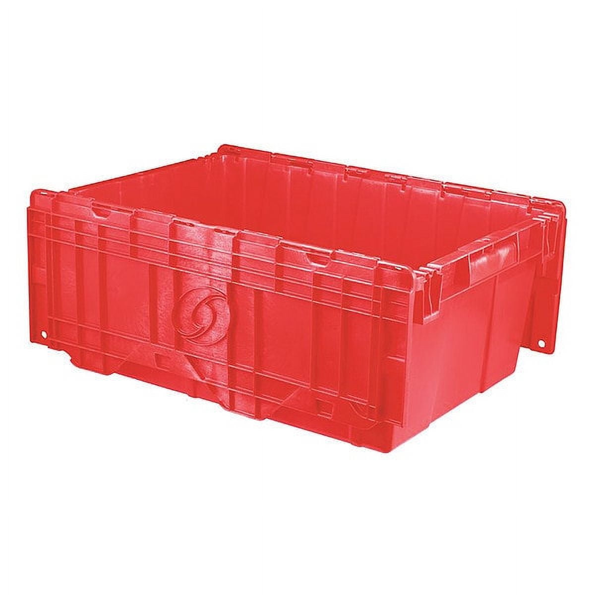 Orbis Attached Lid Container,Red,Solid,HDPE FP143 Red - Walmart.com