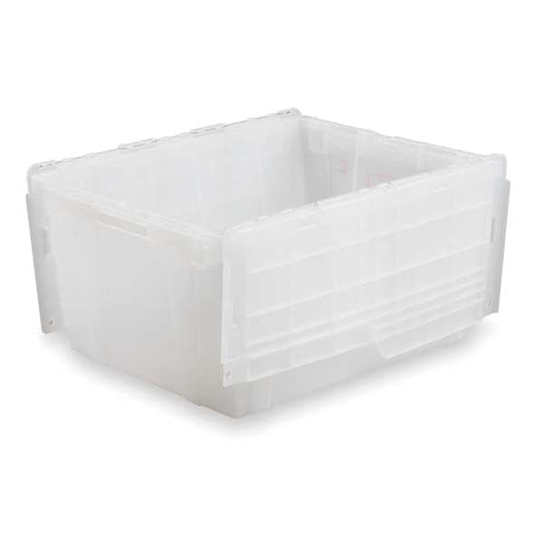 Orbis Attached Lid Ctr,Translucent,Solid,HDPE FP261 Clear - Walmart.com