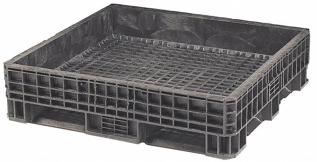 Orbis Bulk Container,Black,Solid,48 in HDRS4845-19 BLACK - Walmart.com