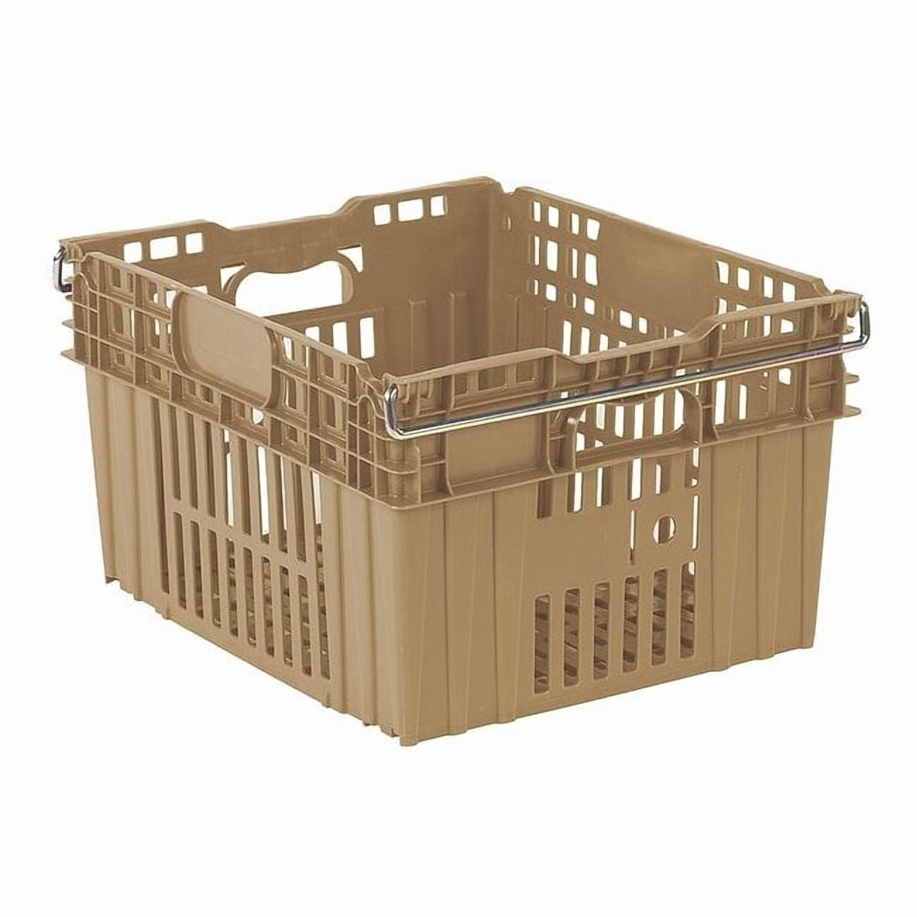 Orbis Stack and Nest Ctr,Beige,Vented,Plastic AF-21 Beige - Walmart.com