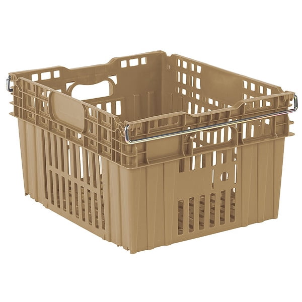 Orbis Stack and Nest Ctr,Beige,Vented,Plastic AF-21 Beige - Walmart.com