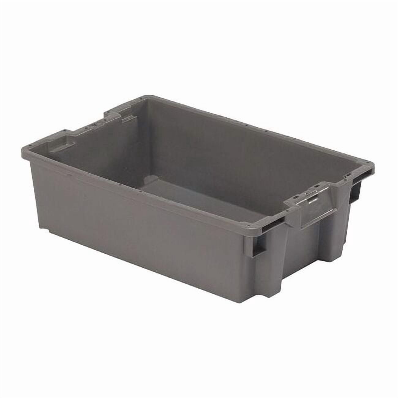 Orbis Stack and Nest Ctr,Gray,Solid,Plastic GS6040-18 Grey - Walmart.com