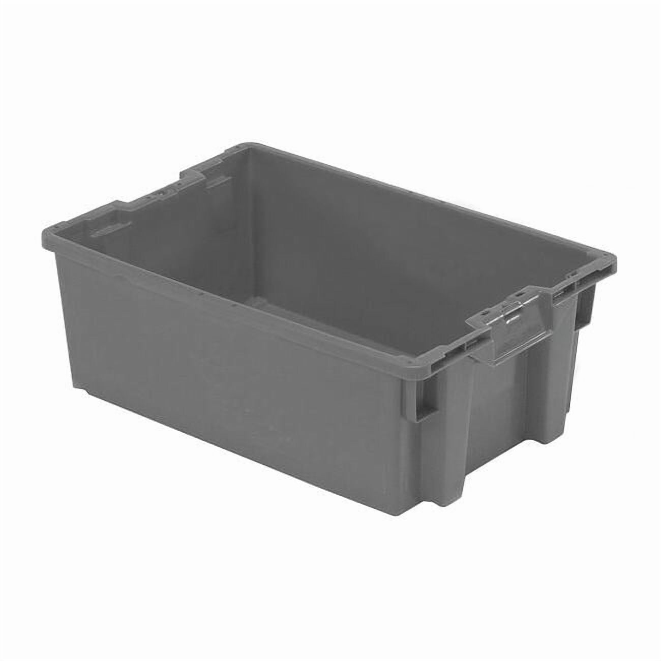 Orbis Stack and Nest Ctr,Gray,Solid,Plastic GS6040-22 Grey - Walmart.com