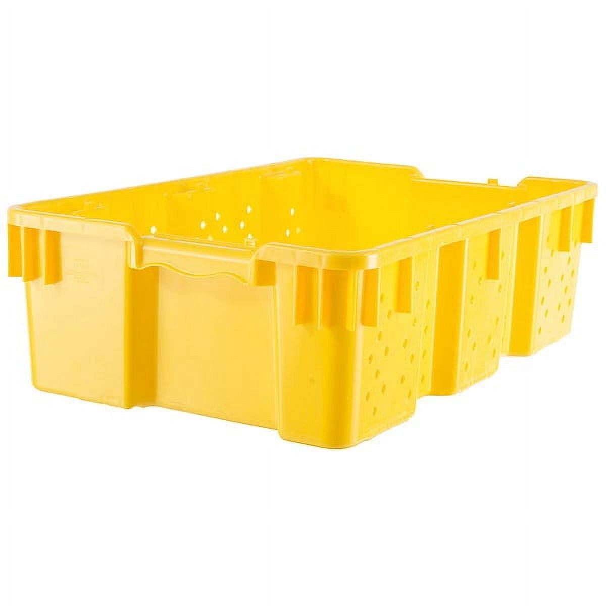 Orbis Stack and Nest Ctr,Yellow,Vented,Plastic SNX2416-7 Ylw - Walmart ...