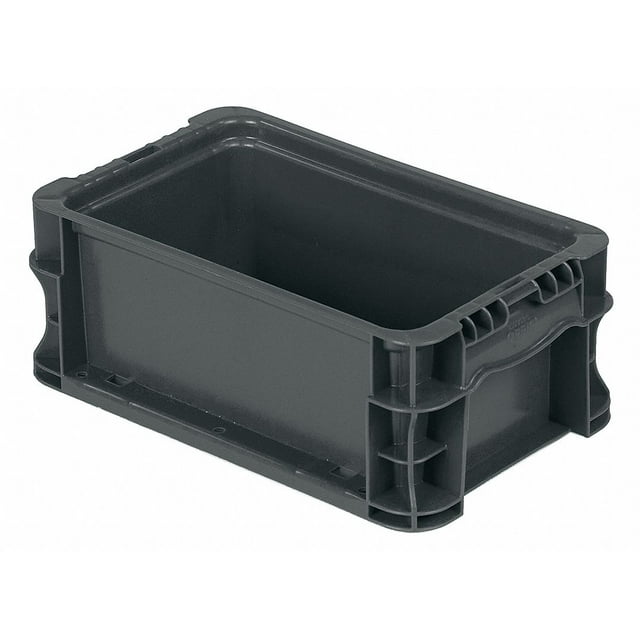 Orbis Straight Wall Container,Gray,Solid,HDPE NSO1207-5 GRAY - Walmart.com