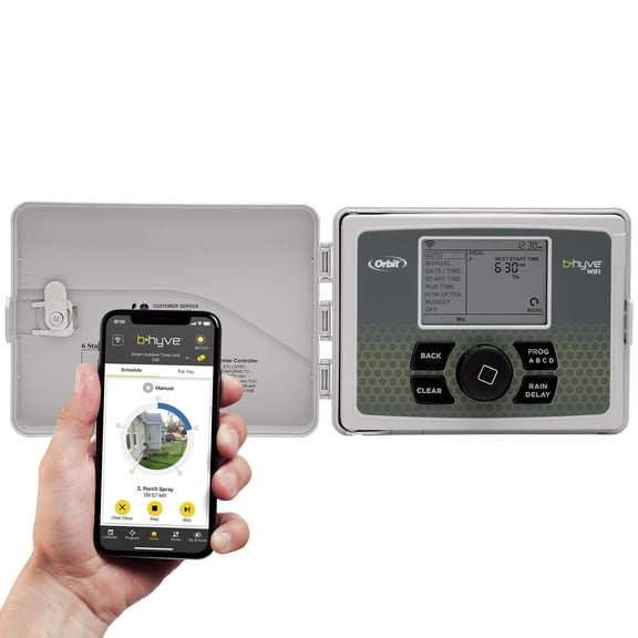 Hunter Industries Hydrawise X2 8-Station Outdoor Irrigation Controller ...