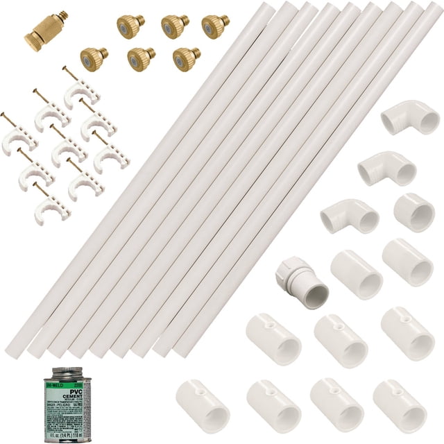 Orbit Outdoor Mist Cooling System 16055, PVC - Expandable - 10 Piece ...