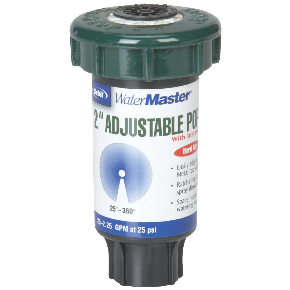 Orbit 2" Pop-Up Adjustable Hard Top Sprinkler - Walmart.com