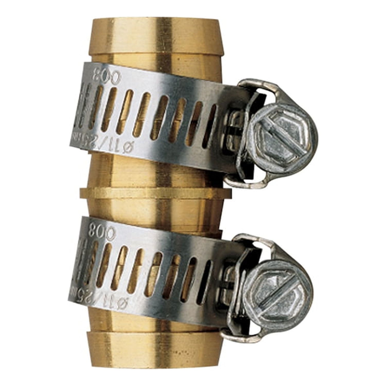 Orbit 3/4 in. Brass/Stainless Steel Non-Threaded Double Male Hose ...