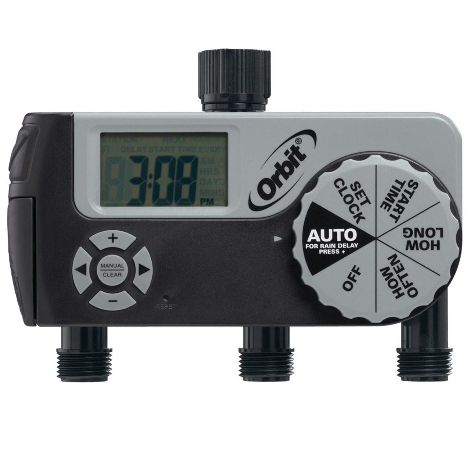 Orbit 56233D 3-Outlet Digital Watering Timer, 3 valves - Walmart.com