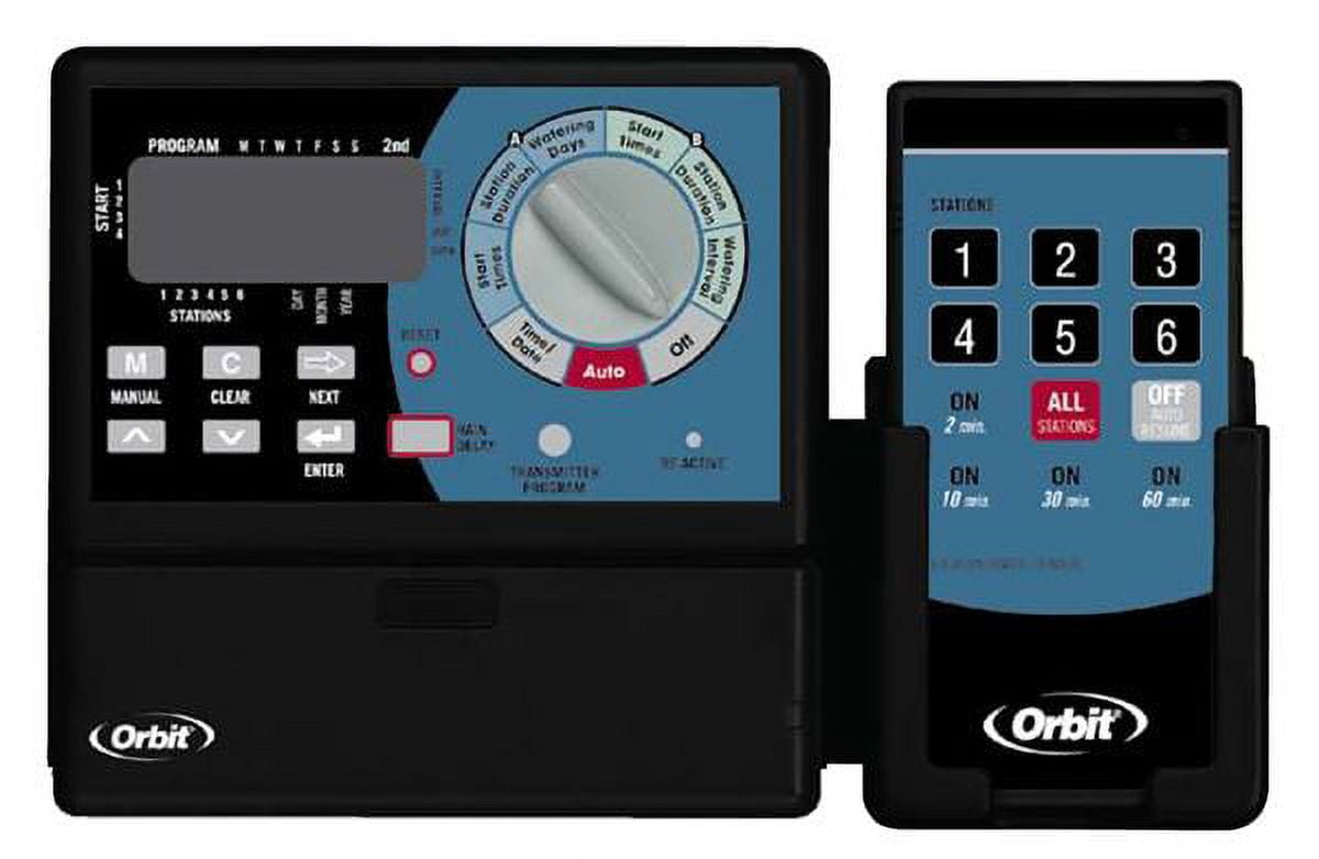 Orbit 57096 Remote Control Sprinkler Timer, Irrigation Controller ...