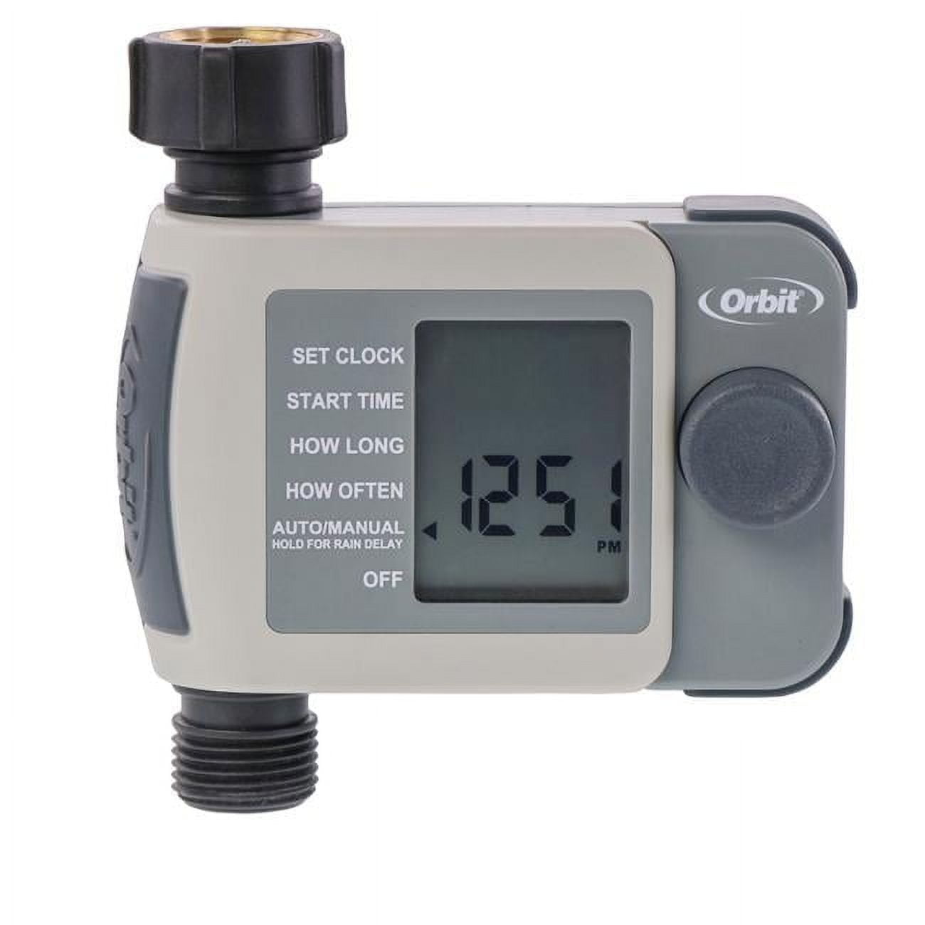 Orbit 58952 1-Outlet Programmable Sprinkler Hose Faucet Timer, Gray ...