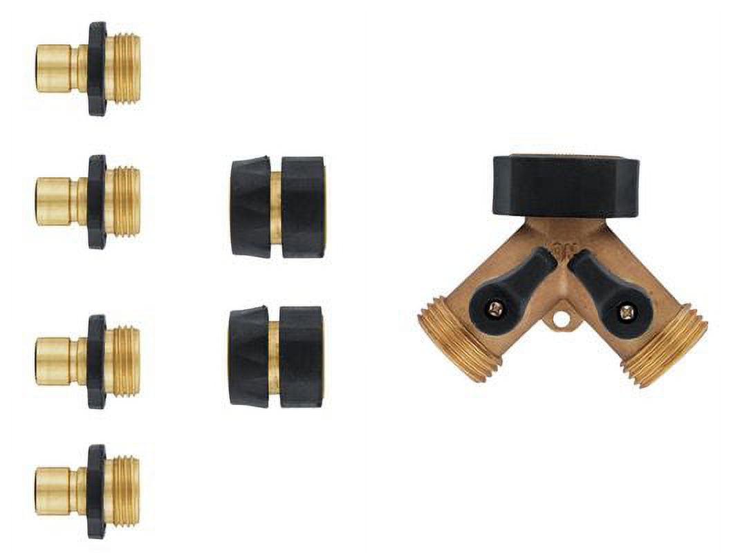 Orbit 7-Piece Garden Hose Quick Connect Set, Lawn Water Hose Fittings ...