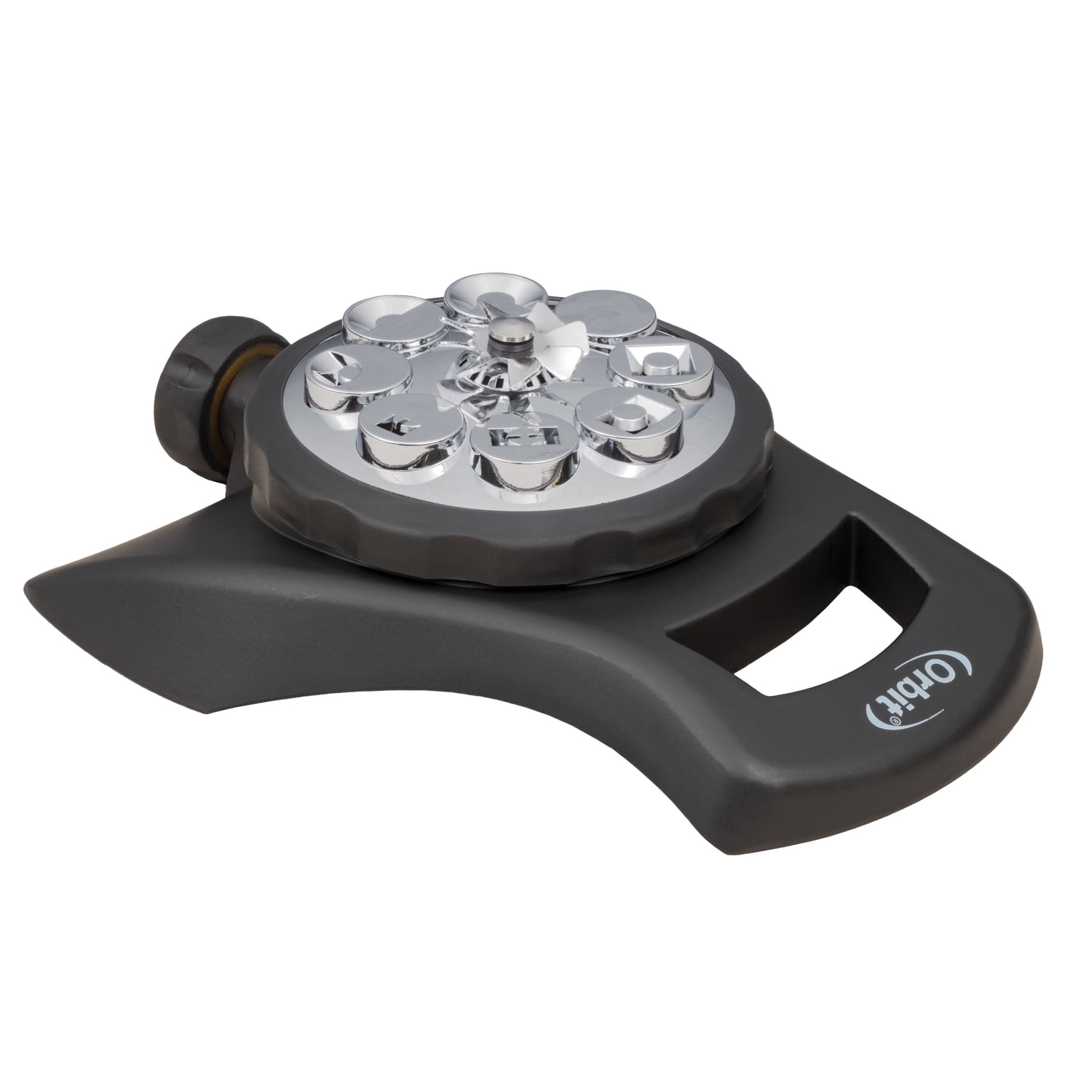 Orbit 8 Pattern Adjustable Lawn Watering Sprinkler with Aluminum Base ...