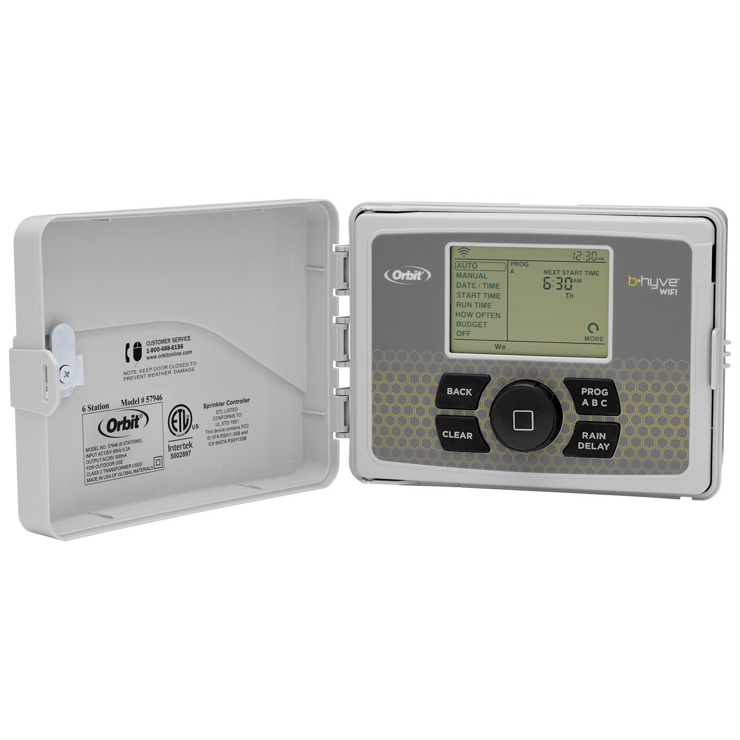 Orbit B-hyve Smart EPA WaterSense Labeled 6- Station Indoor/Outdoor ...