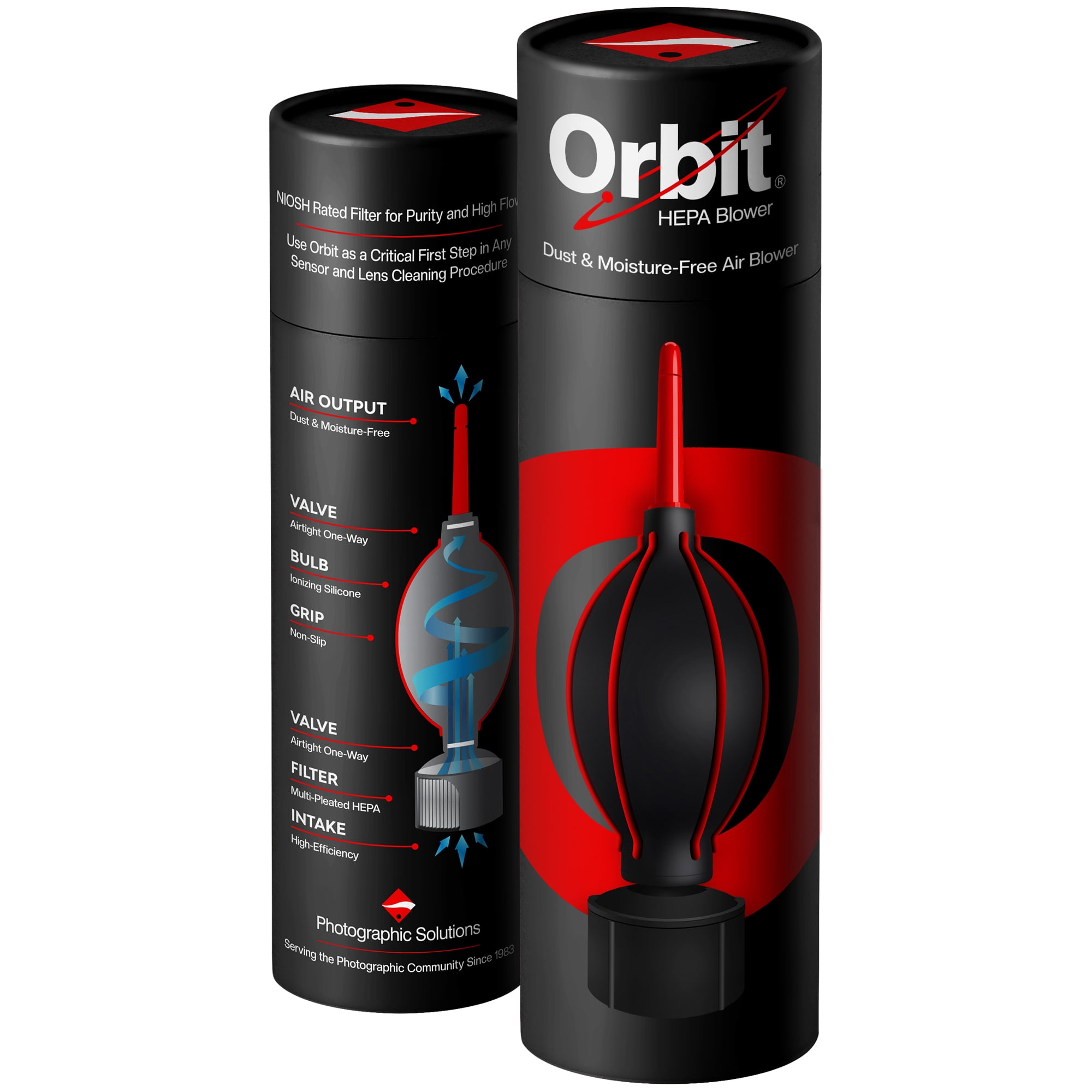 Orbit Blower with HEPA Filter - Air Blower Camera and Lens Cleaner ...